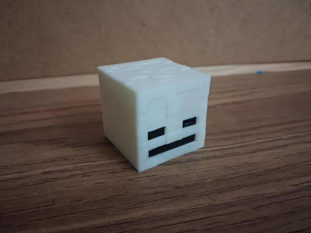 minecraft Skeleton head by GABI B MakerWorld: Download Free 3D Models