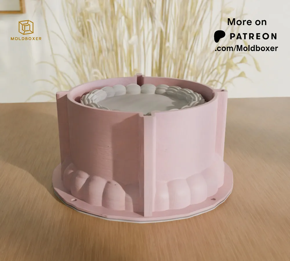 Basic Cake Silicone Mold Housing System - Free 3D Print Model - MakerWorld