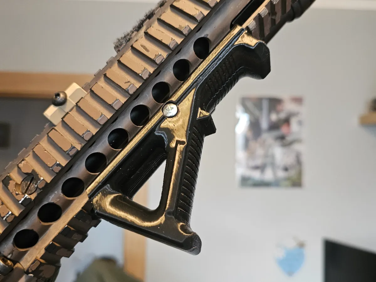Angeled foregrip RIS Easy Print NO SUPPORTS by 43D PRINT MakerWorld: Download Free 3D Models