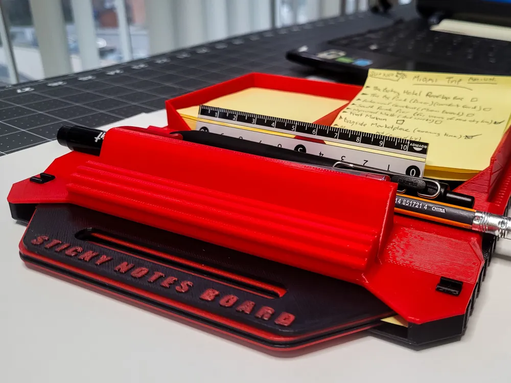 Sticky Notes Organizer And Storage Desktop Station by Devo4D MakerWorld ...