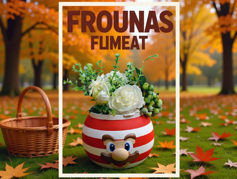 Fun Mario Storage Jar - Flower Pot, Food, Fruit, Snack, Picnic, Road ...