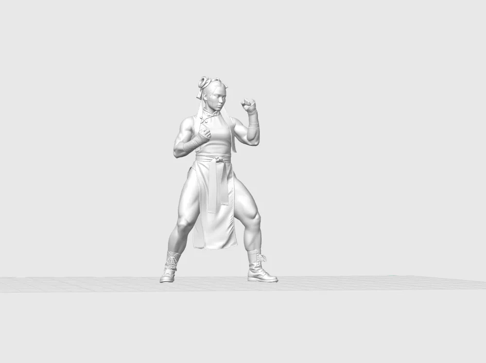 Karate girl figurine - Free 3D Print Model - MakerWorld