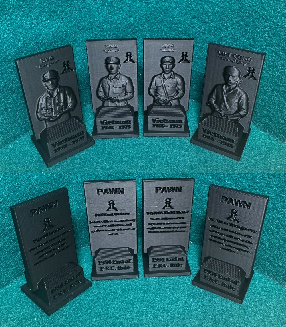 VIETNAM WAR CHESS: NVA/VC • PT 4 ~ Pawn5 to Pawn8 by ClydeB3 MakerWorld ...
