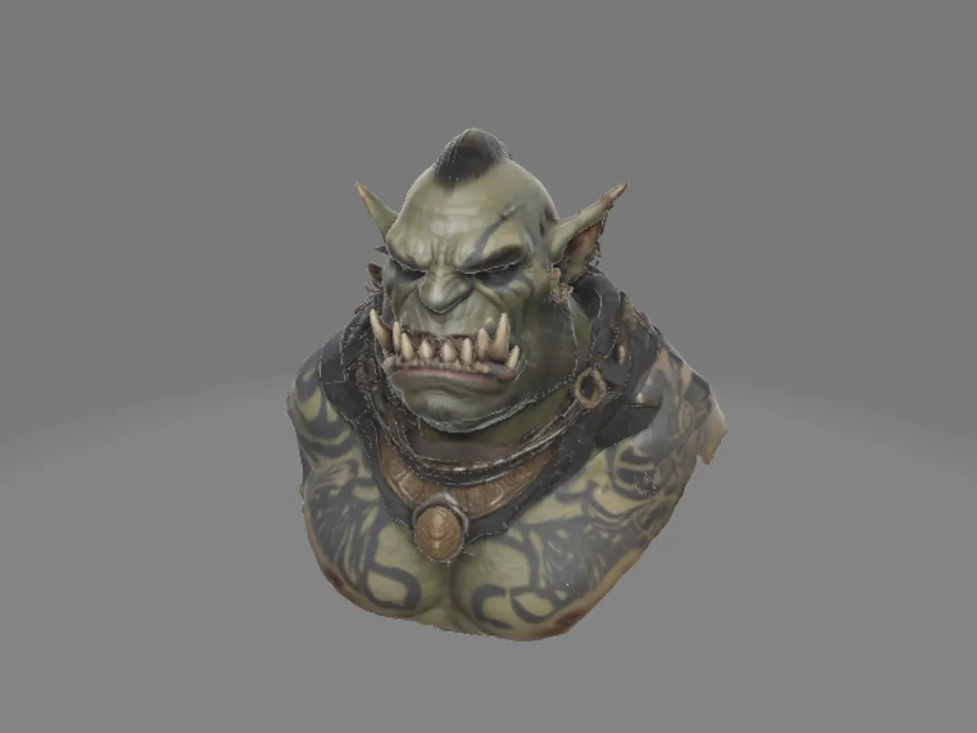 Orc Bust - Free 3D Print Model - MakerWorld