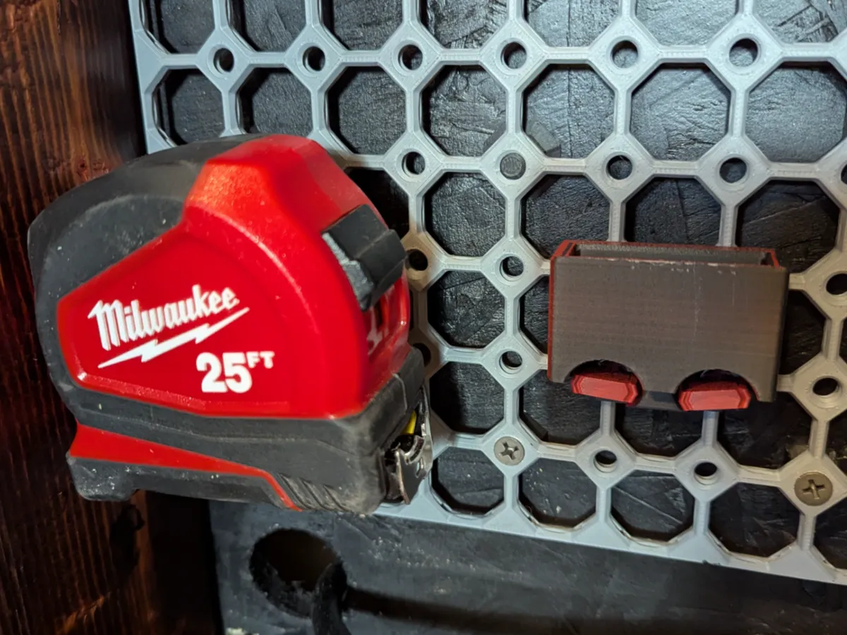 Multiboard Tape Measure Storage Clip - mod1 - Free 3D Print Model ...