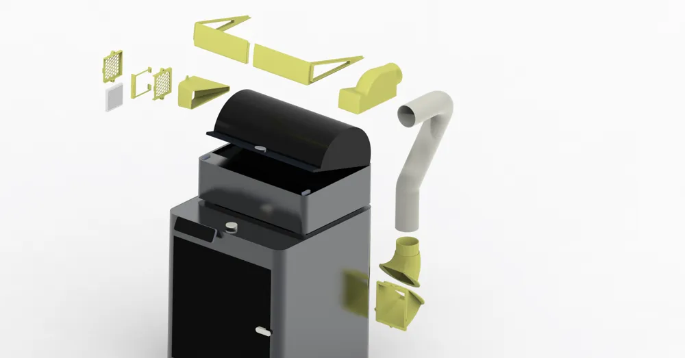AMS dry air recirculation system - Free 3D Print Model - MakerWorld