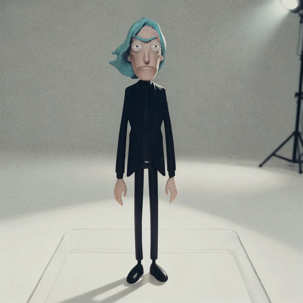 Rick and Morty - John Wick Rick Version - Free 3D Print Model - MakerWorld