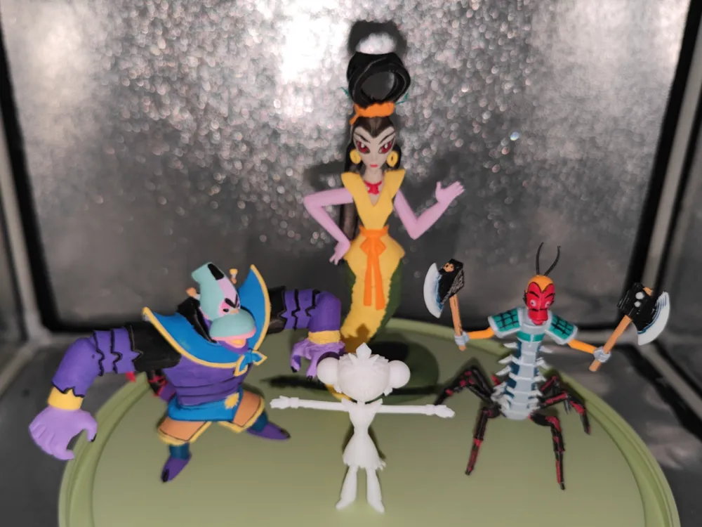 Calabash Brothers' Snake Demon, Scorpion Demon, Centipede Demon, Little ...