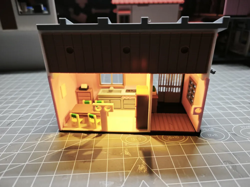 Chibi Maruko-chan Magnetic House Set - Kitchen Entrance - Free 3D Print ...