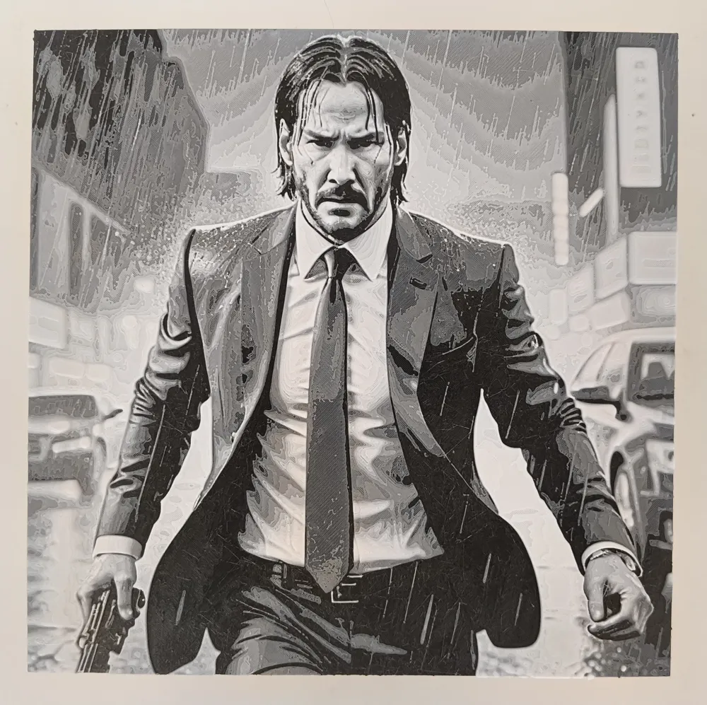 John Wick 2D Picture by Dr.Cox MakerWorld: Download Free 3D Models