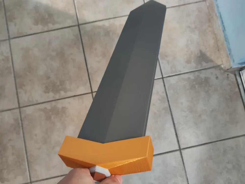 Medival sword in Dungeons Real life size - Free 3D Print Model - MakerWorld