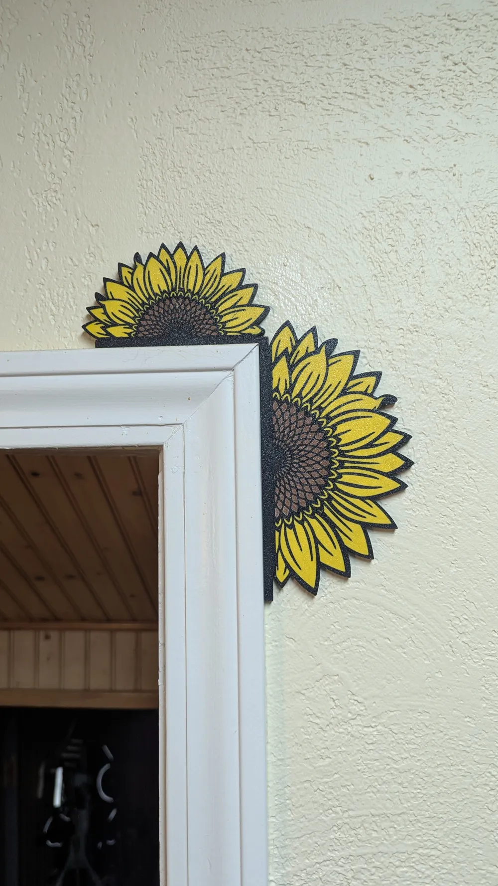 Sunflower door corner by Biharjse MakerWorld: Download Free 3D Models
