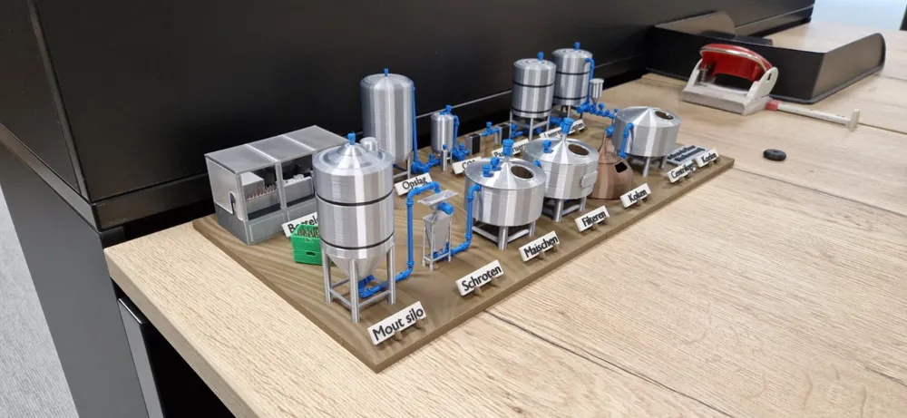 Complete 3D Printable Beer Brewery Collection Exp - Free 3D Print Model ...