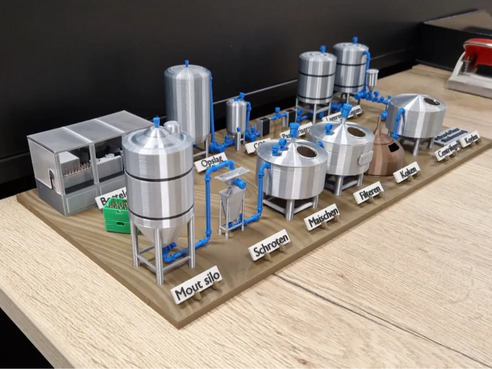 Complete 3D Printable Beer Brewery Collection Exp - Free 3D Print Model ...