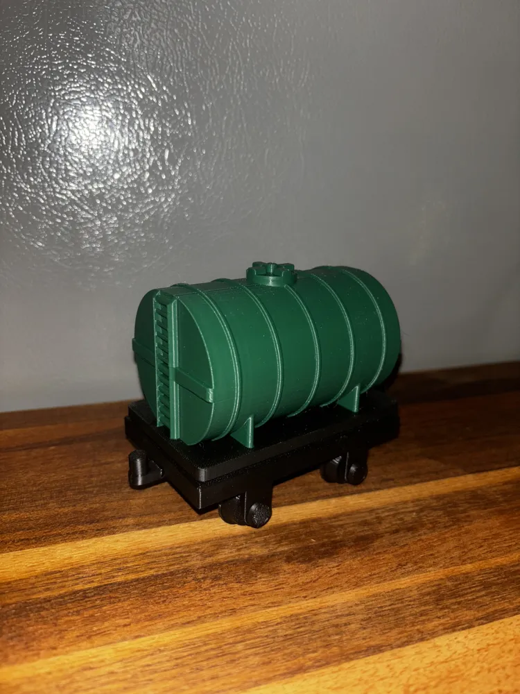 Functional Christmas Train Tanker Car - Free 3D Print Model - MakerWorld