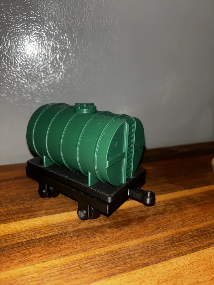 Functional Christmas Train Tanker Car - Free 3D Print Model - MakerWorld