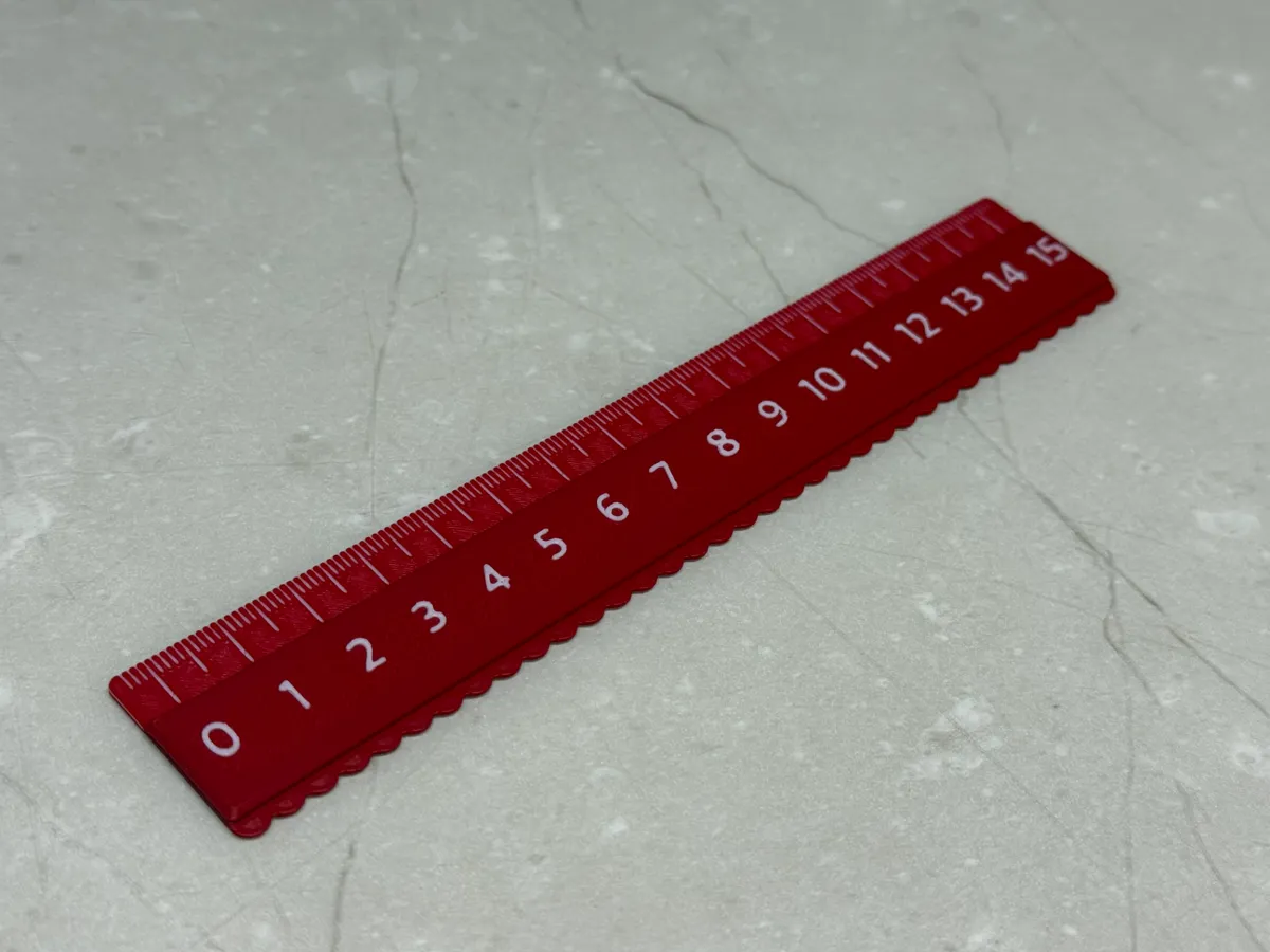 Student ruler with wavy line 15, 20CM by user_385440539 MakerWorld ...