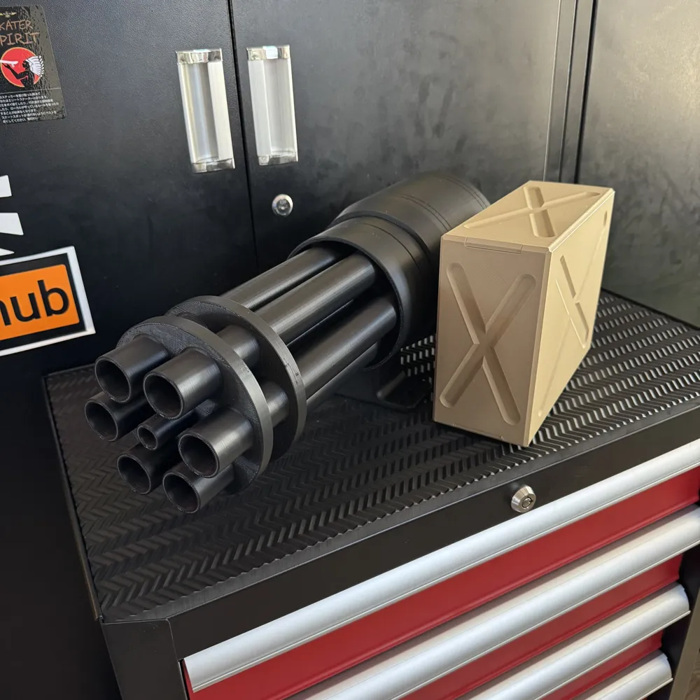 Minigun - Free 3D Print Model - MakerWorld