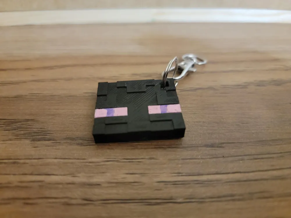 minecraft enderman keychain by GABI B MakerWorld: Download Free 3D Models