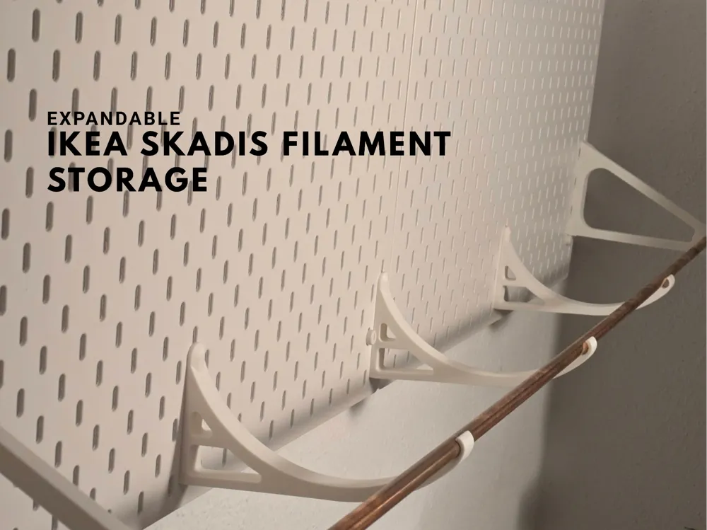 IKEA Skadis expandable filament storage system - Free 3D Print Model ...
