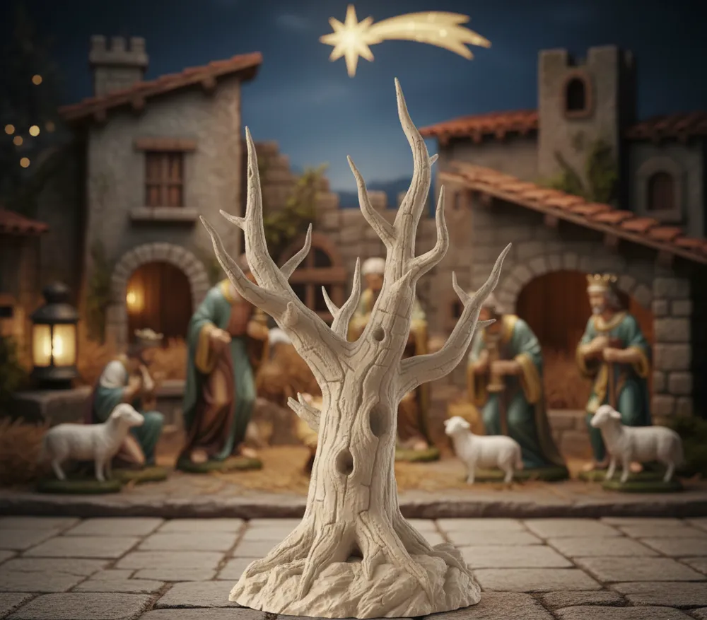 Dry tree for nativity scene Christmas - Free 3D Print Model - MakerWorld