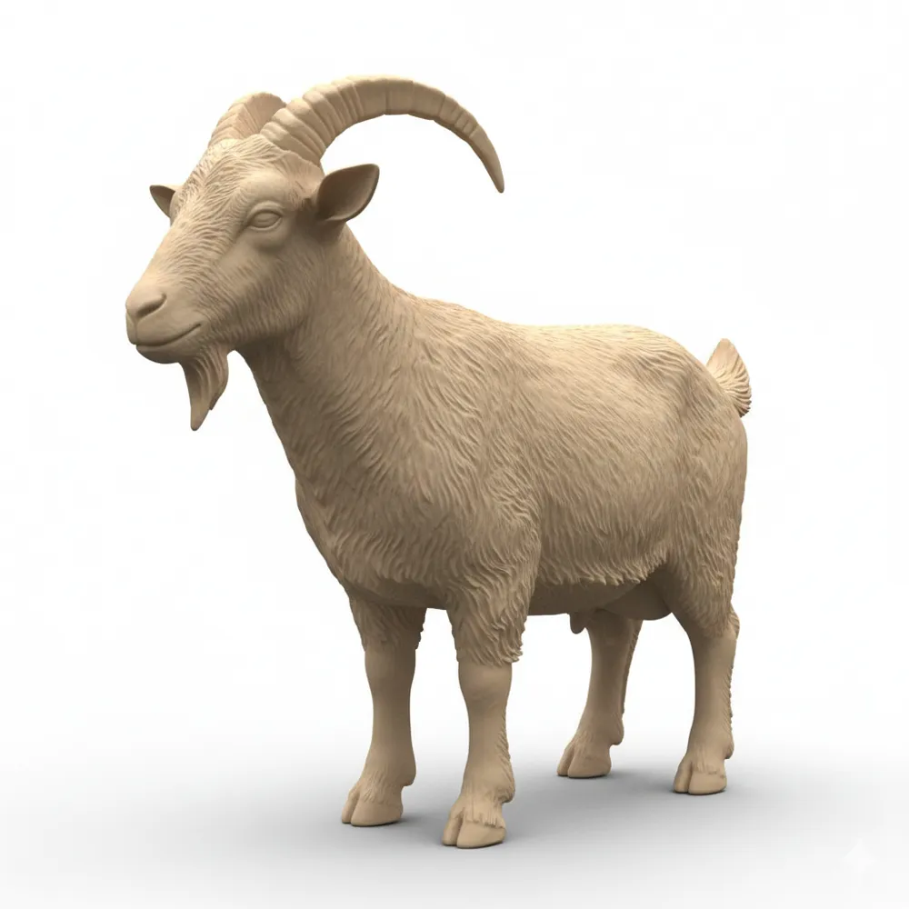 Realistic Goat for Christmas Nativity Scene - Free 3D Print Model ...