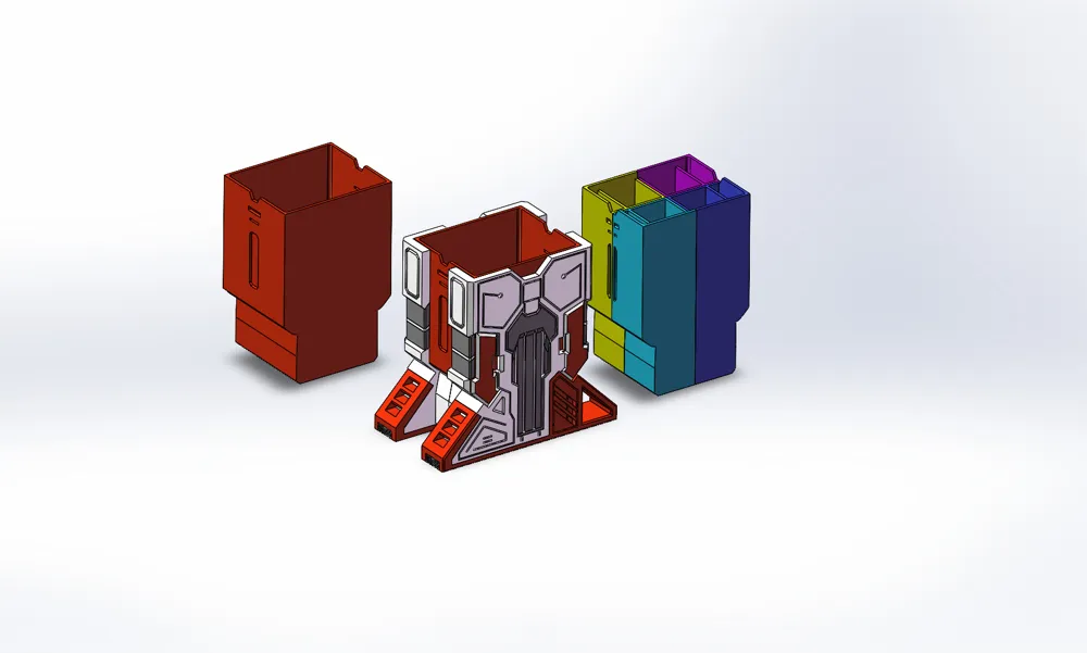 Modular Mech Storage and Display Box by 浩瀚星辰 MakerWorld: Download Free ...