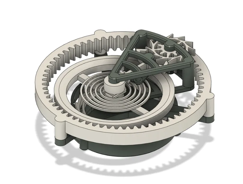 Tourbillon Desk Toy - Free 3D Print Model - MakerWorld
