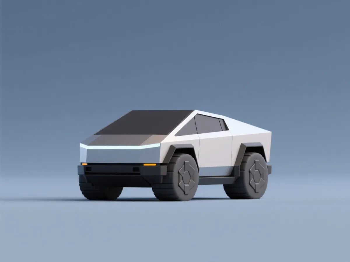 cybertruck-Tesla Cybertruck-Children's coloring gift toy - Free 3D ...