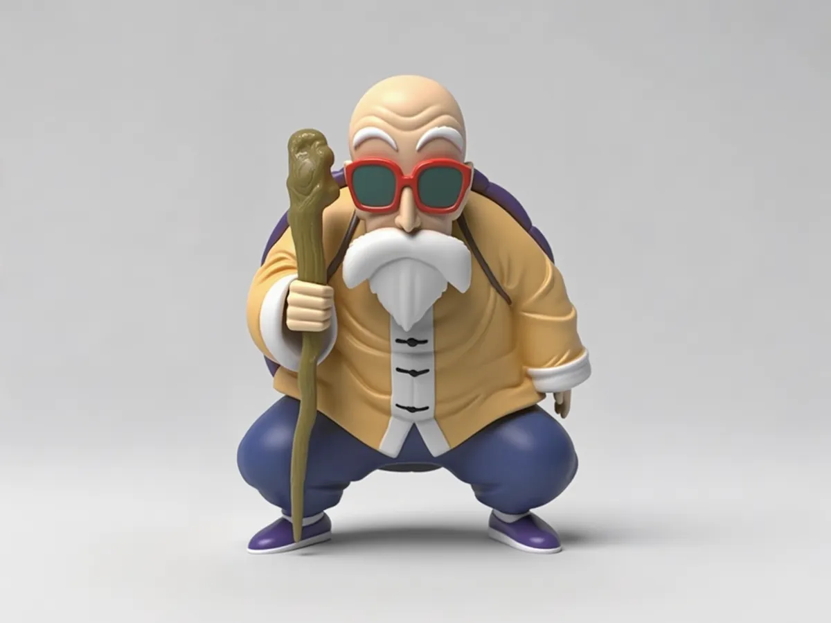 Master Roshi - Dragon Ball - Chibi Action Figure Model Ornament - Anime ...