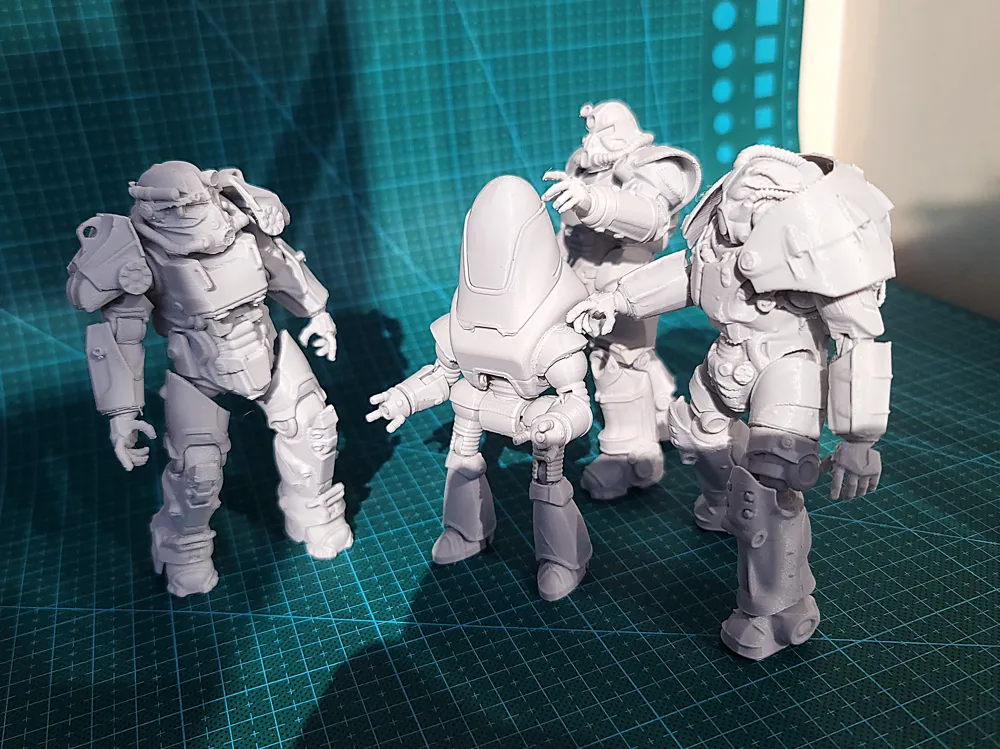 Fallout 4 Protectrons Highly Articulated Easy Assembly/Disassembly by T ...