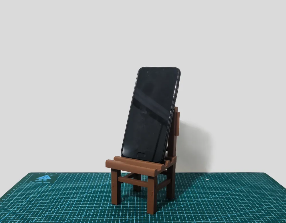 80s Stool Phone Stand - Free 3D Print Model - MakerWorld