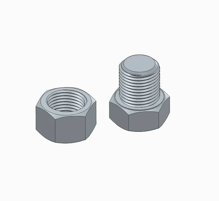 Screw and nut BSPP 1/2-14 (1,814 mm pitch) by TomTTU MakerWorld ...