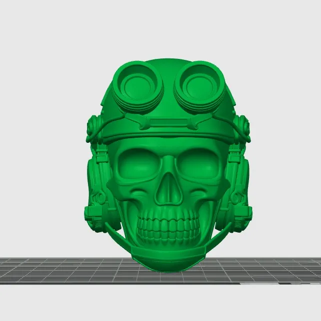Skull with Helmet - Free 3D Print Model - MakerWorld