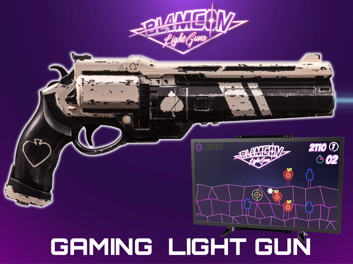 Blamcon Ace of Spades 3D Printable Light Gun by Props3D MakerWorld ...