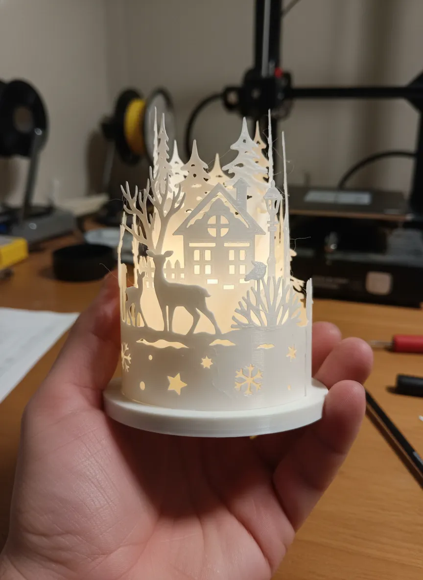 Christmas Lantern (3D Printable) by Anik MakerWorld: Download Free 3D ...
