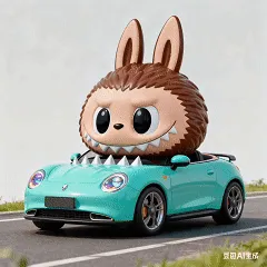 La BuBu also drove a sports car La Bu Bu - Free 3D Print Model - MakerWorld