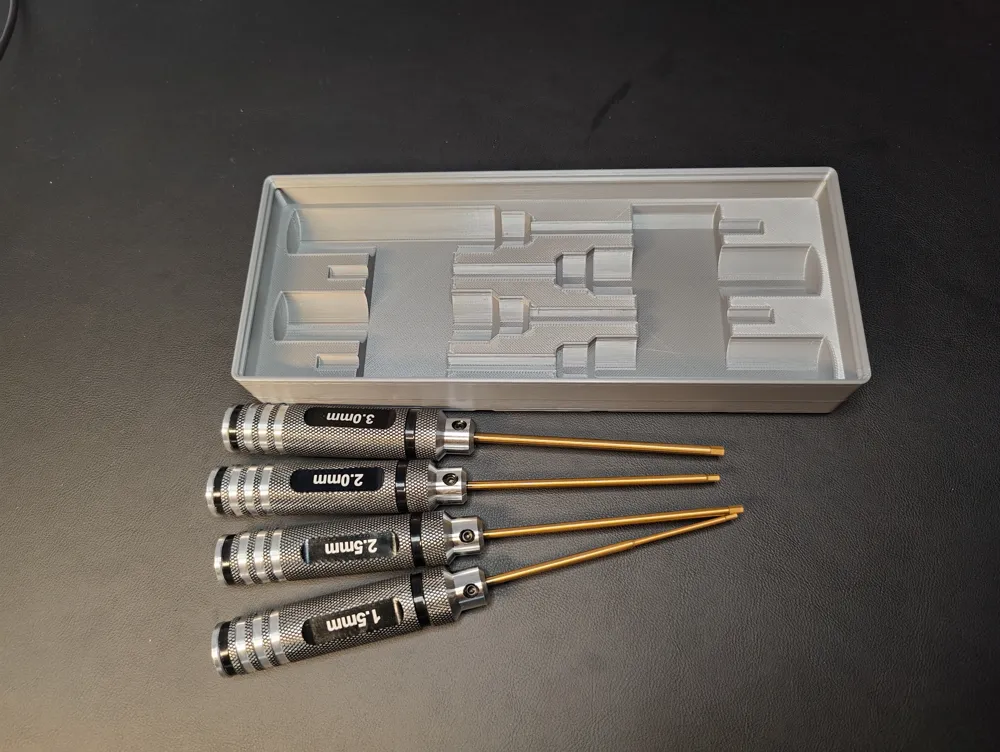 Gridfinity Precision Hex Key/Allen Wrench holder by Cody Sechelski ...