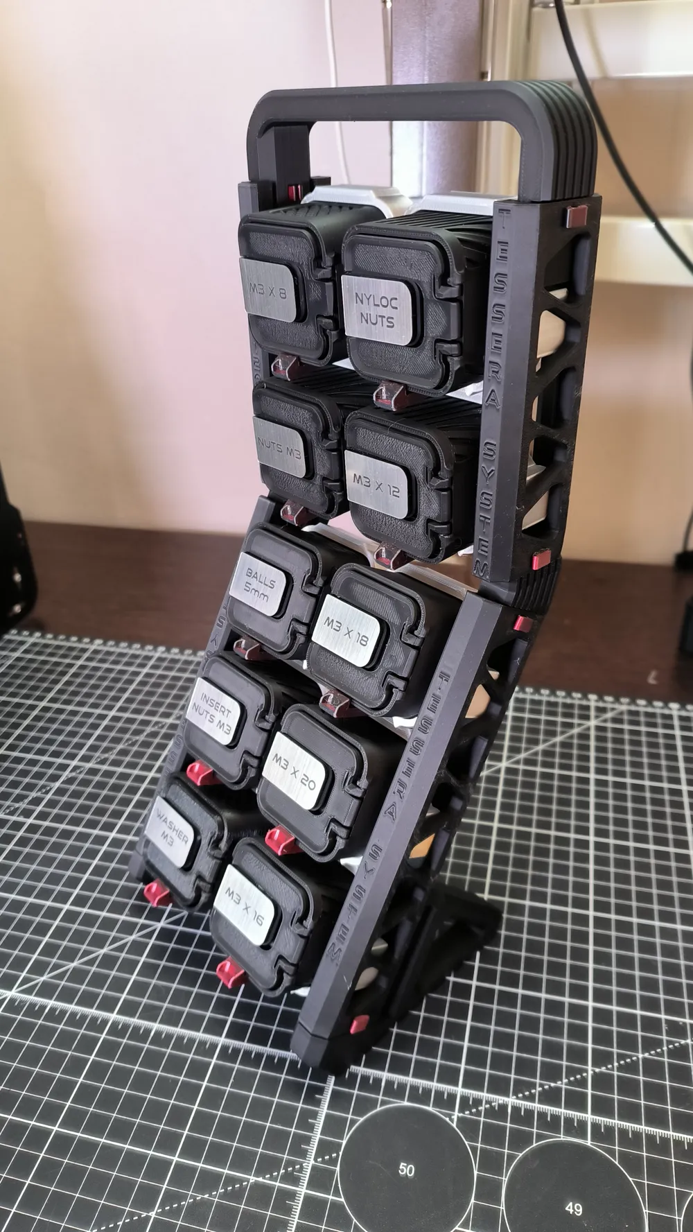 Tessera Desk Type B. Modular storage - Free 3D Print Model - MakerWorld