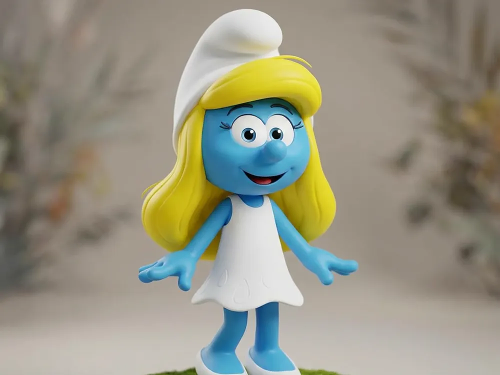 Smurfette - Free 3D Print Model - MakerWorld