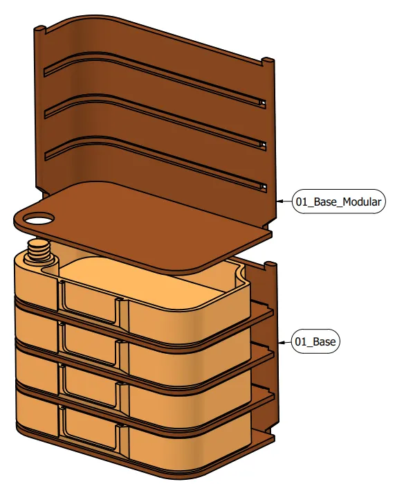 Modular Storage Tower Organizer | Storage Box - Free 3D Print Model ...
