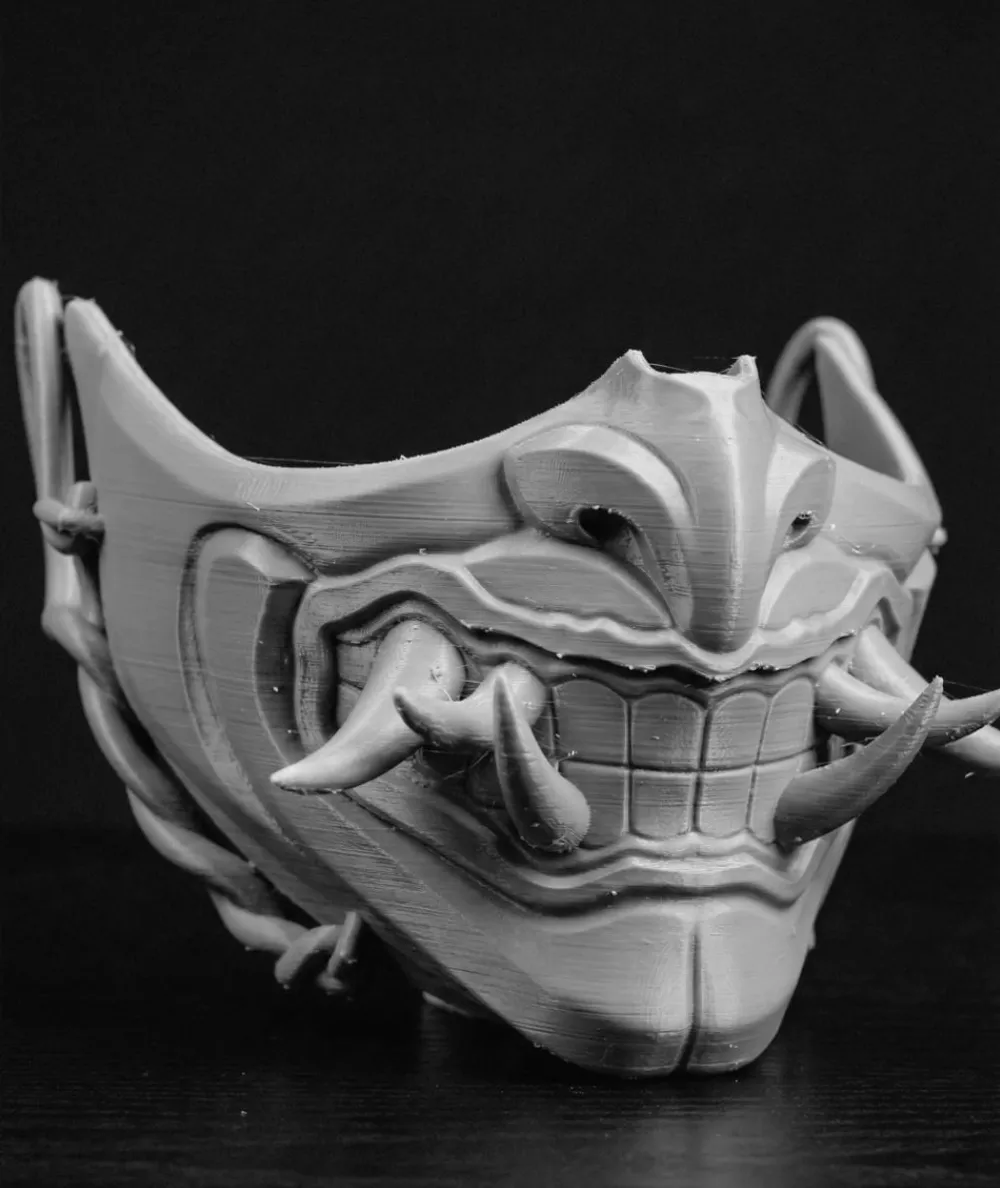 Oni Mask - Japanese Demon Mask - Free by MTR STUDIO MakerWorld: Download Free 3D Models
