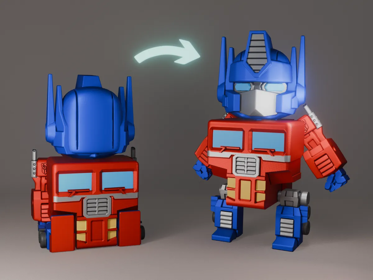 Optimus Prime Calibration Cube – Print-in-place by mireplica3d ...