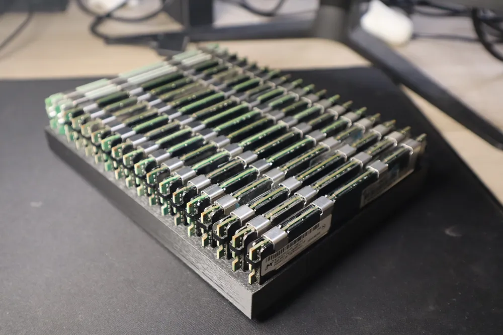 18 Slot RAM Holder – DIMM Memory Organizer Tray by TL Design MakerWorld ...