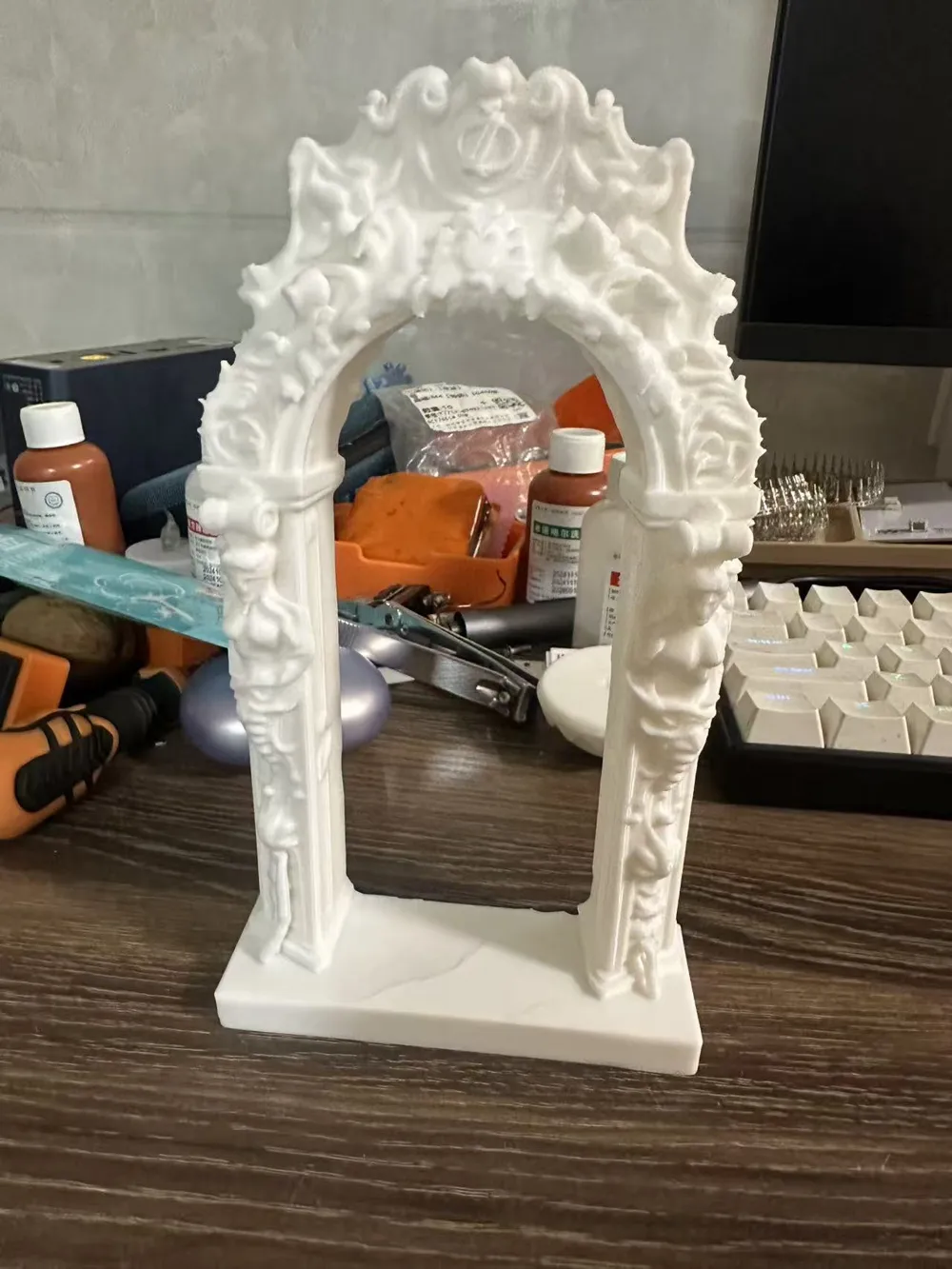 Roman Column Doorway Rococo Style Goddess Archway Plaster Sketch Scenic ...