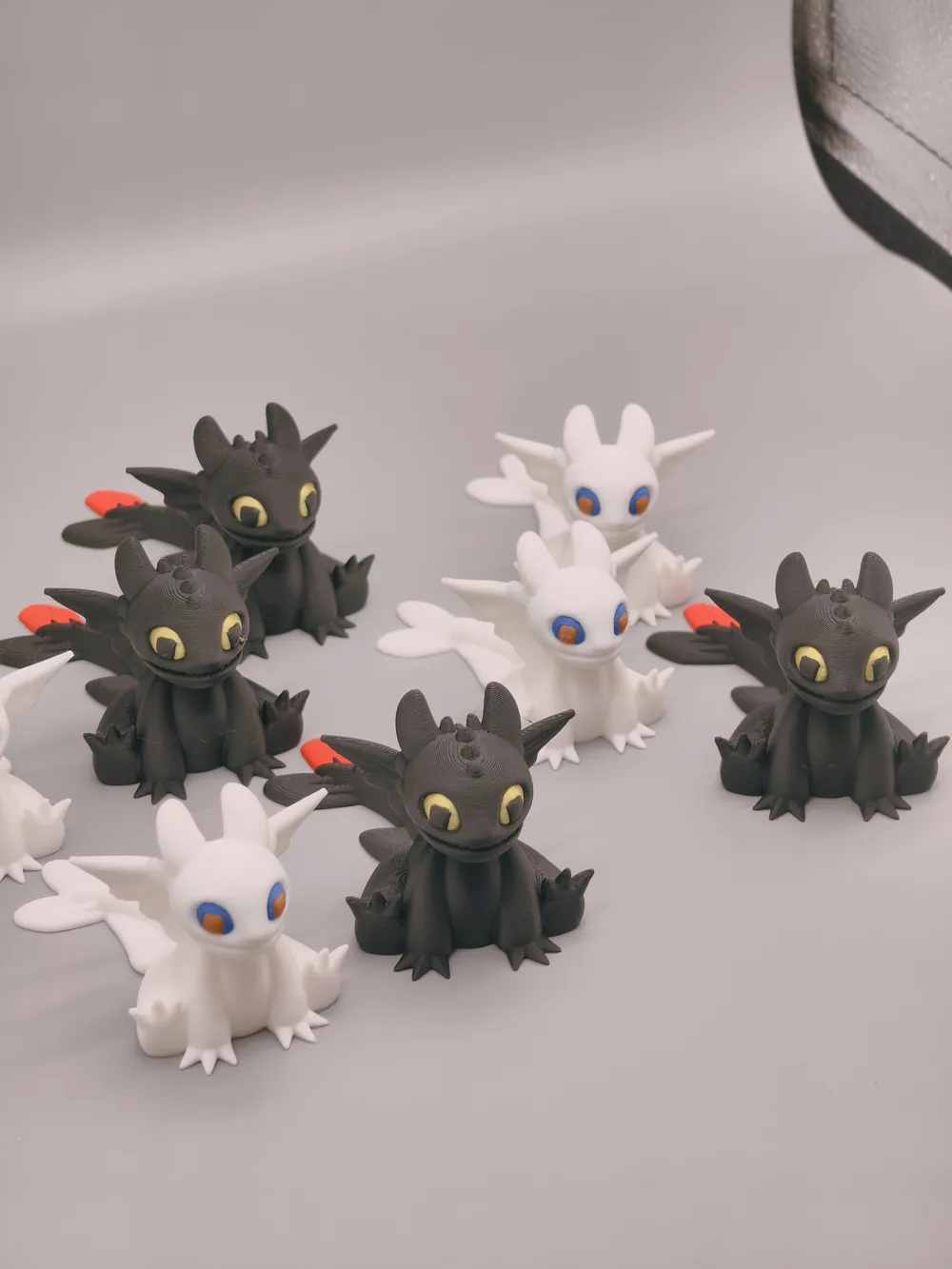 How to Train Your Dragon, cute Night Fury, Light Fury, Toothless ...