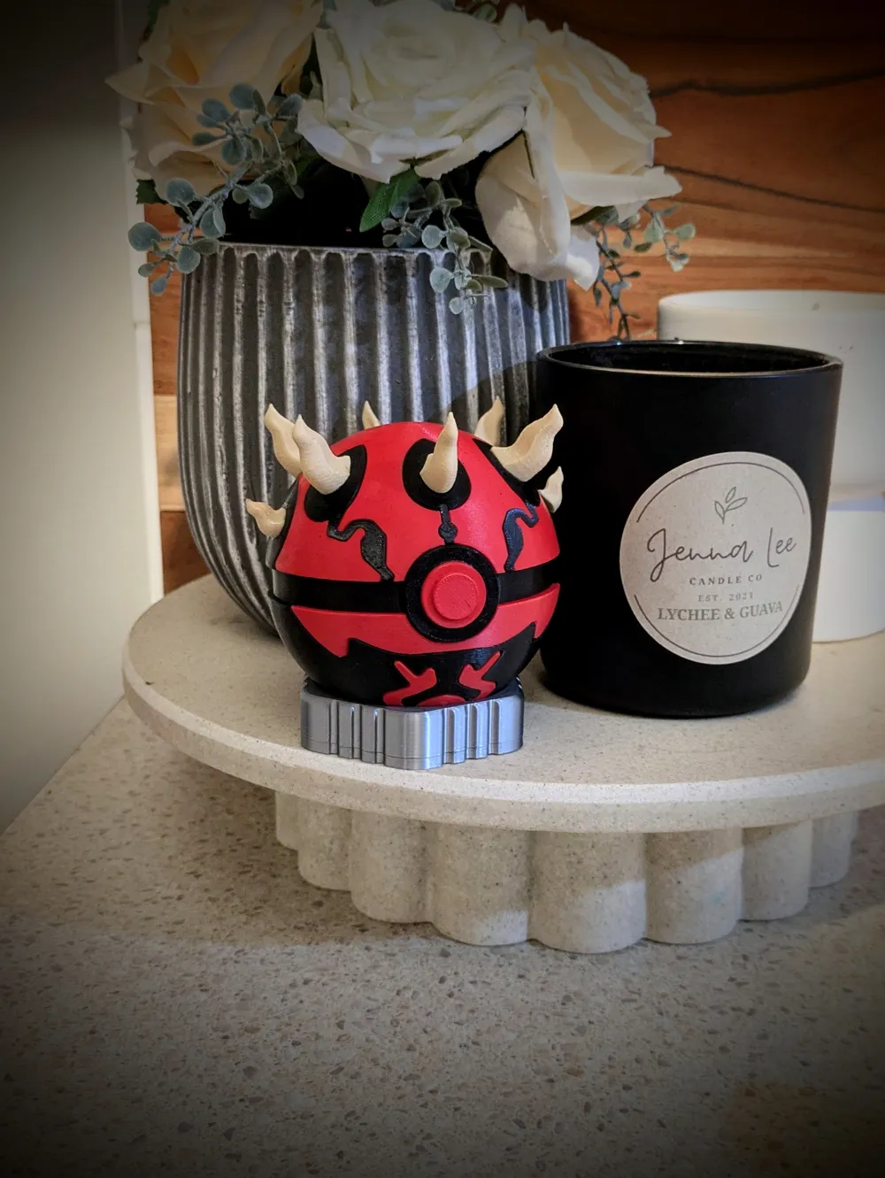 Simple Pokeball Stand - Gumnut Forge - Free 3D Print Model - MakerWorld
