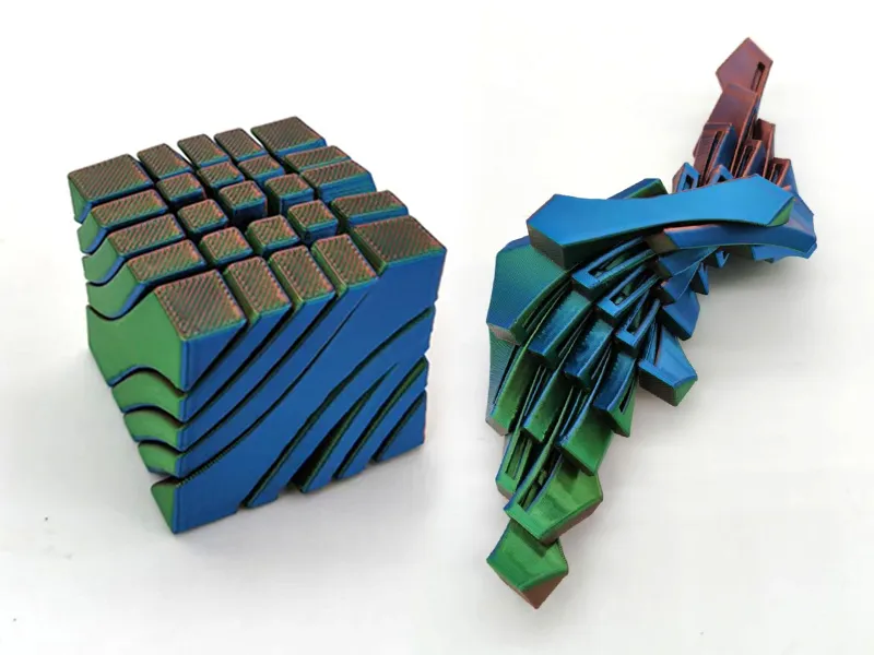 fidget toy-Slime Cube Fluid-Deformable Cube by 模玩久久 MakerWorld ...