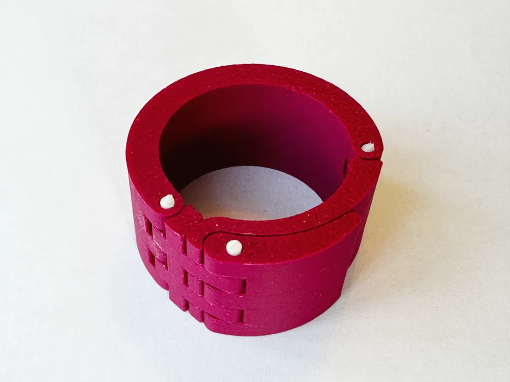 Parametric pipe clamp with quick release, fully adjustable in FreeCAD ...