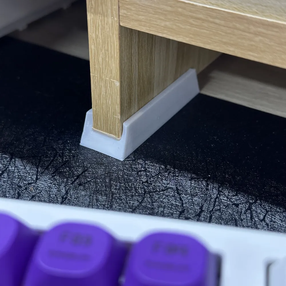 Computer Riser Legs, Wood Board Riser, Create Keyboard Space - Free 3D ...